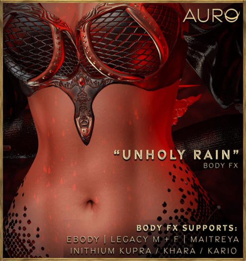 Second Life Marketplace - [AURO] : Unholy Rain - Body FX (add)